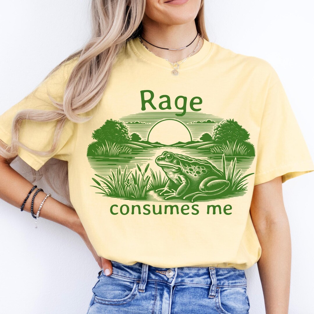 Rage Consumes Me Shirt, Frog Meme Tshirt, Vintage Style Unisex T-shirt ...