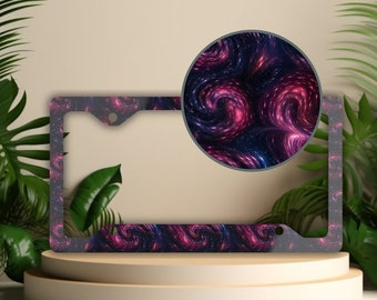 Space Galaxy License Plate Frame - Etsy