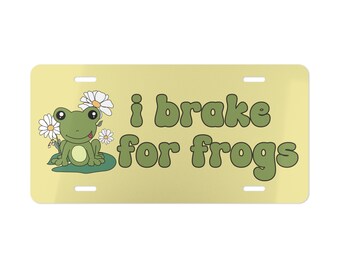 Cute Frog Front License Plate Kawaii Truck Tag Frog - Etsy