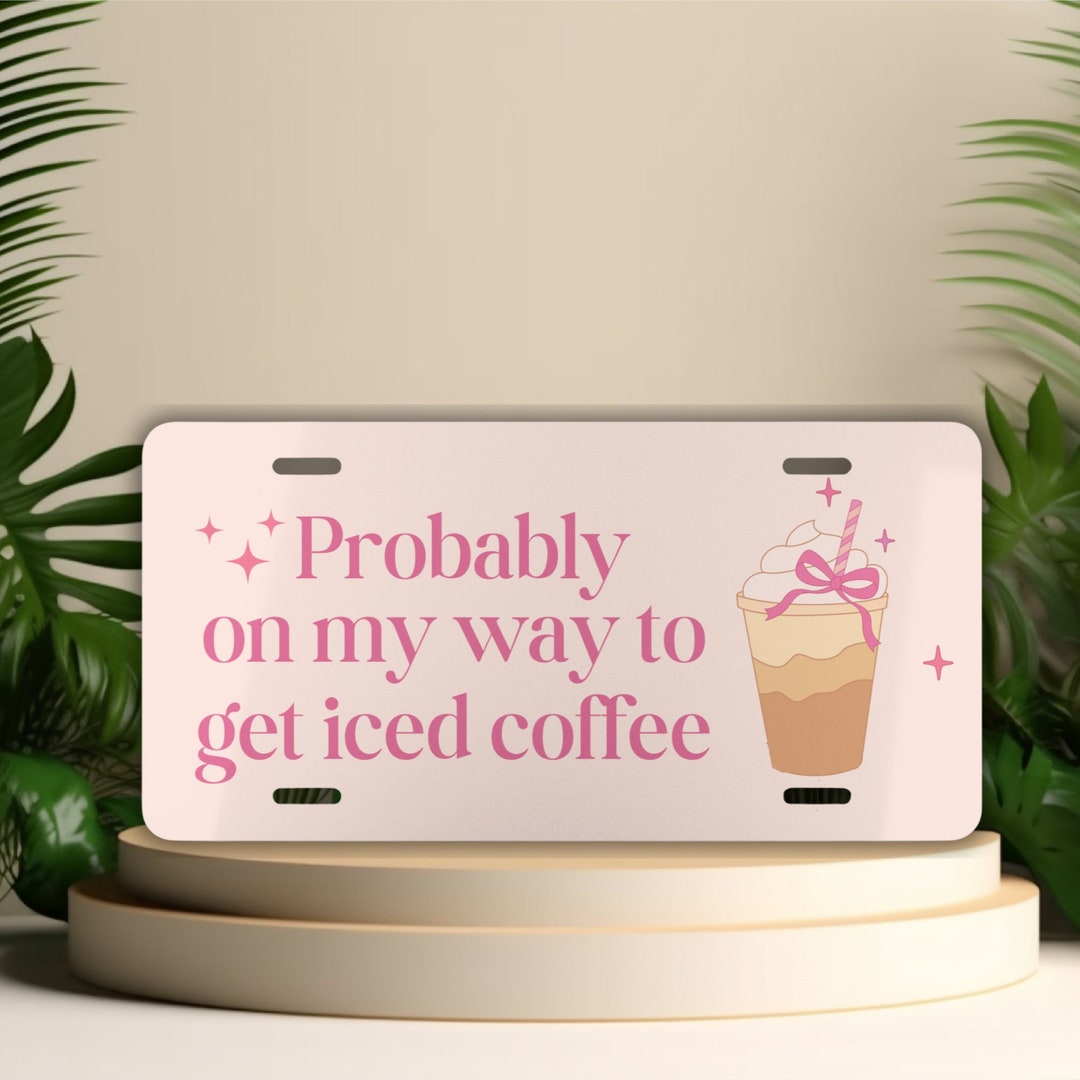 Coquette Car Decor, Cute Girly Car Accessories, Iced Coffee Lover ...
