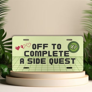 Front License Plate, Nerdy Car Accessories for Men, off to Complete a ...