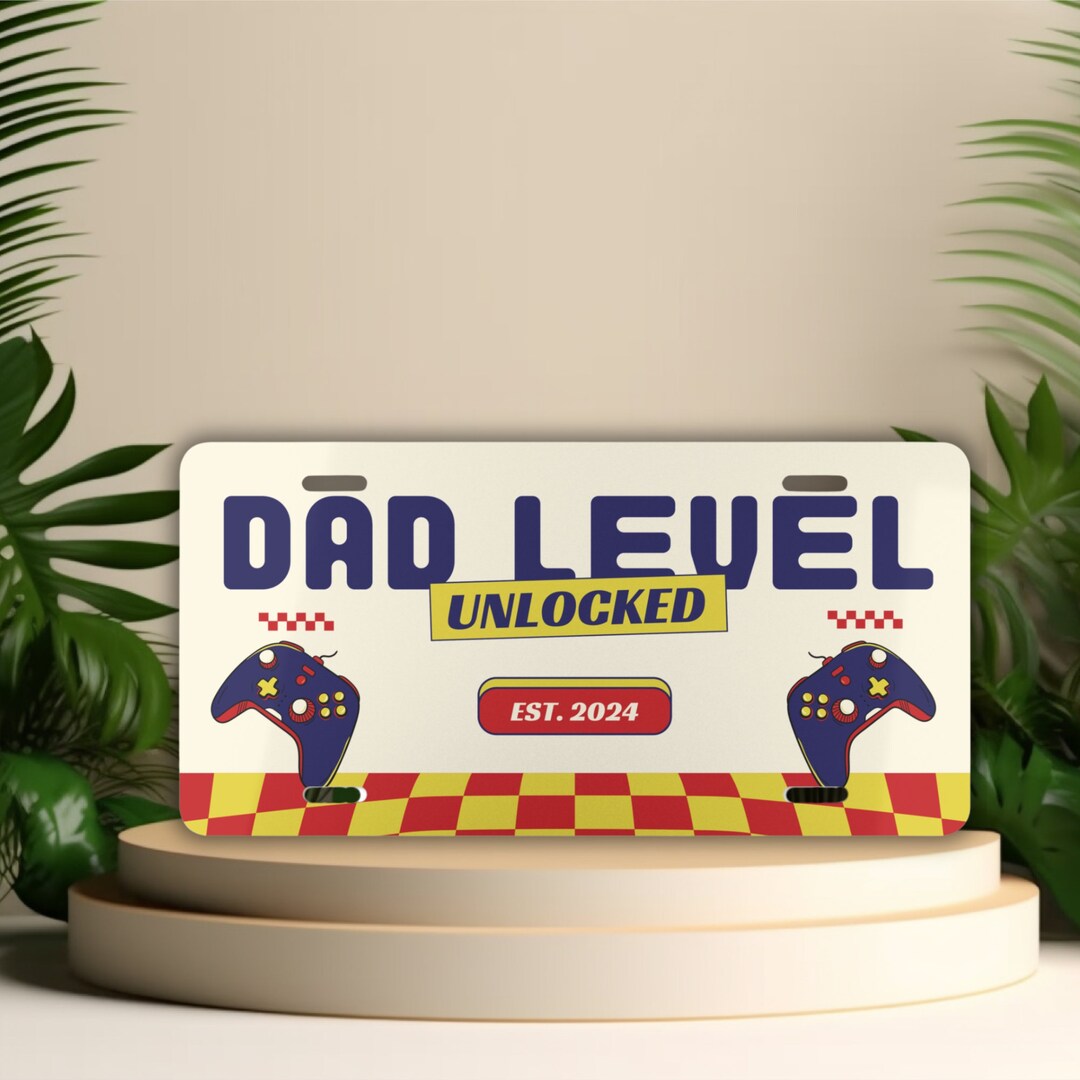 Dad License Plate, Funny Front Vanity Tag, Car Accessories for Men ...