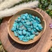 Tumbled Blue Turquoise Stone / Polished Untreated Natural Turquoise ...