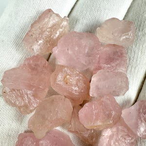 Natural Raw Morganite Stone / Rough Pink Beryl Crystal / Love ...
