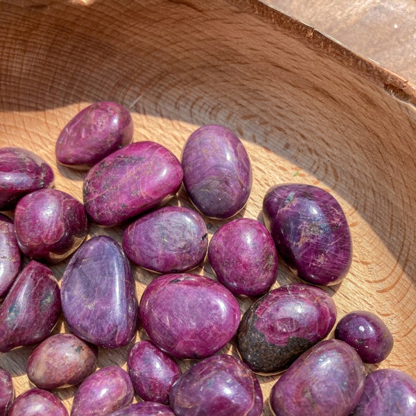 Tumbled Ruby - Etsy