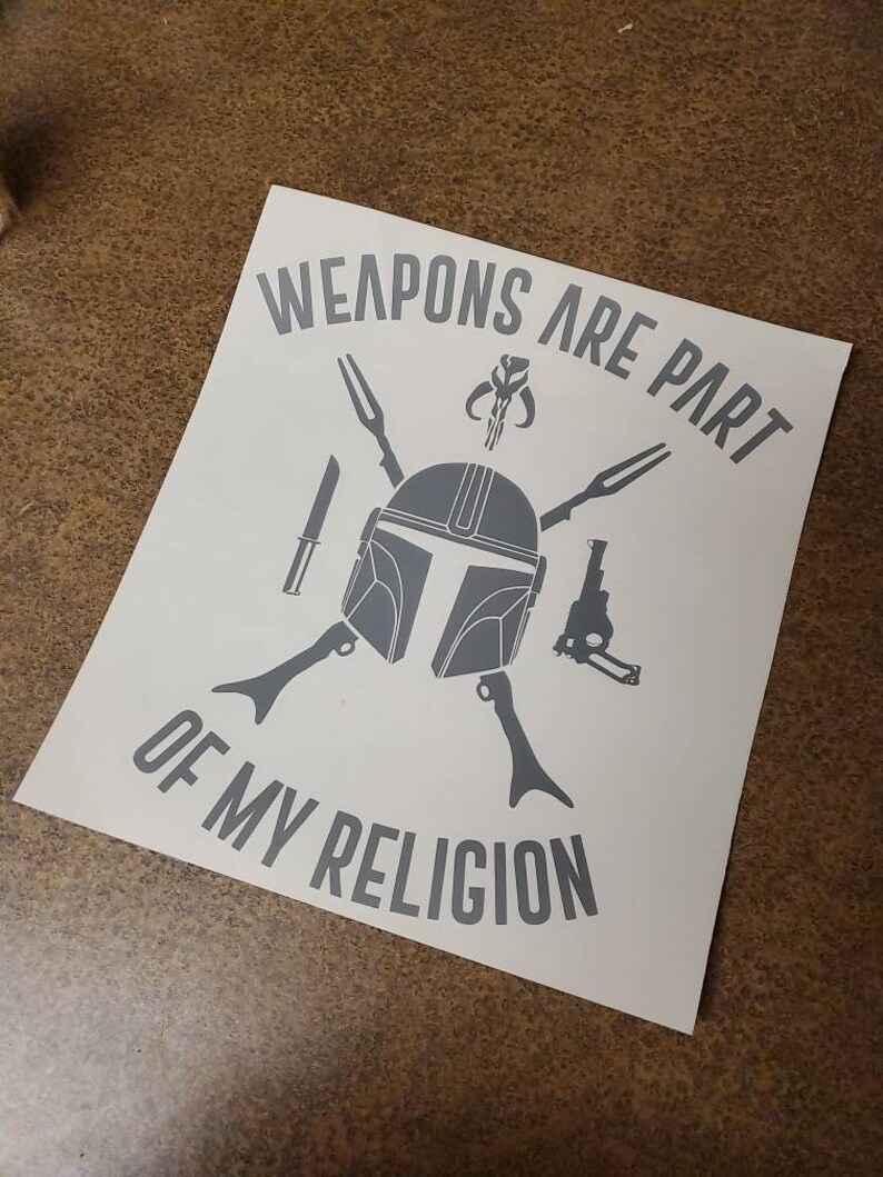 Star Wars decal Mandalorian decal Mandalorian vinyl | Etsy