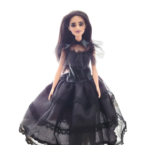 Wednesday Addams Barbie Doll - Etsy