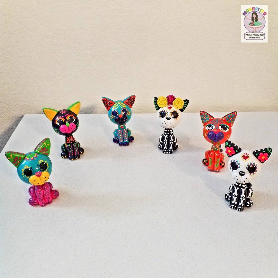 Cat Miniature Clay Miniatures Alebrijes Handmade - Etsy
