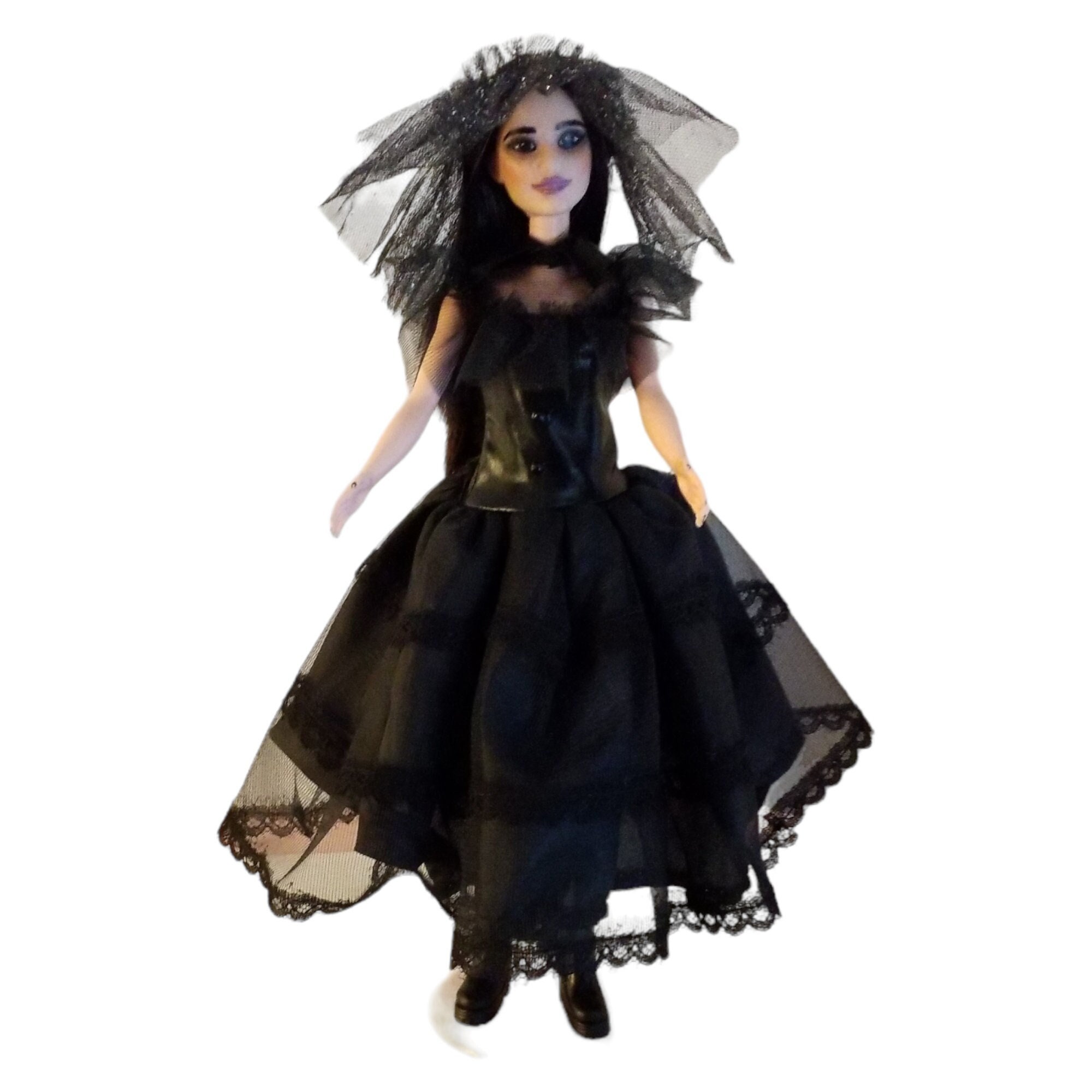 Wednesday OOAK Custom Doll, Custom Barbie Doll, Collectible Doll ...