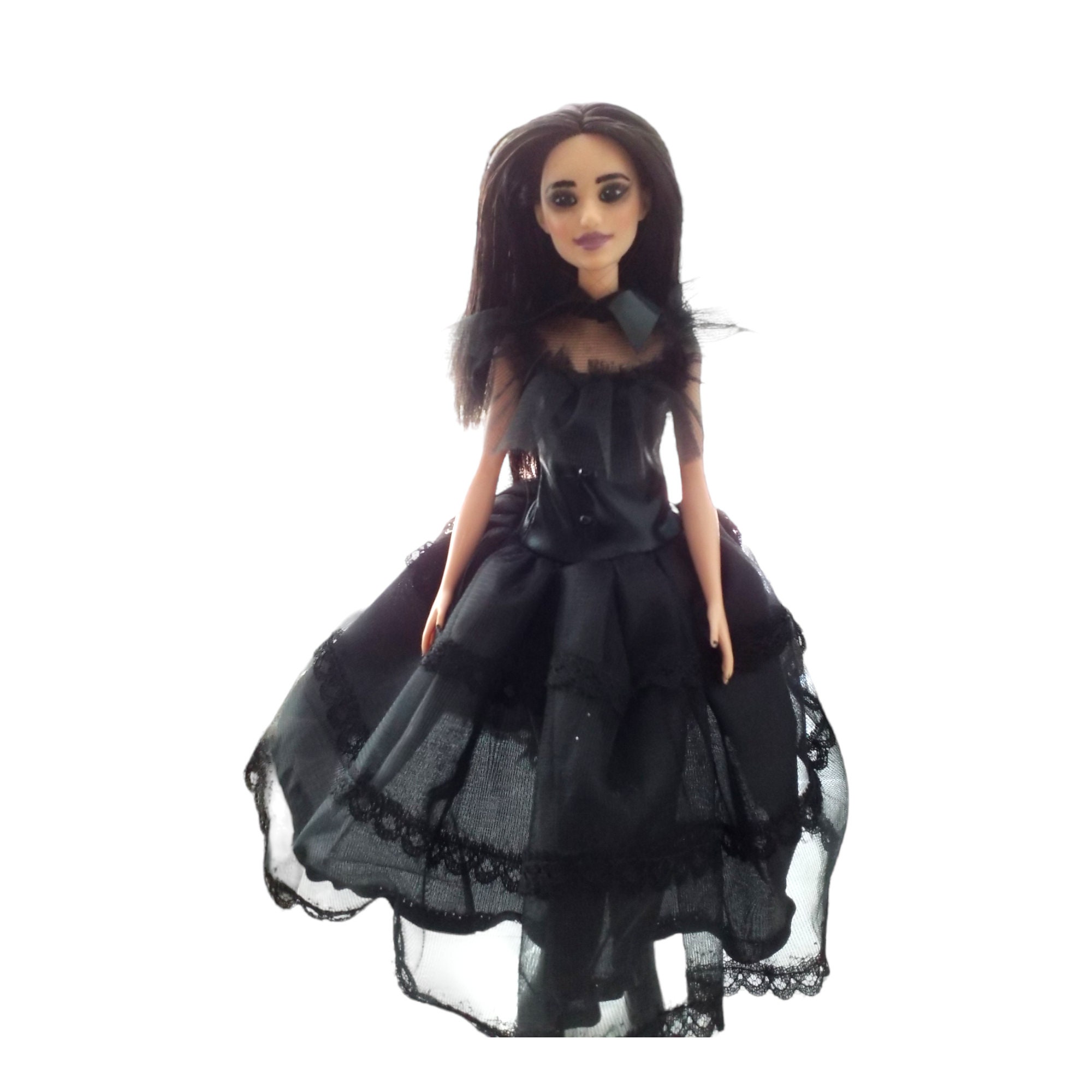 Wednesday OOAK Custom Doll, Custom Barbie Doll, Collectible Doll ...