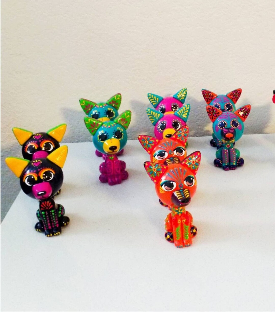Dog Miniature Alebrije Handmade Miniatures Clay Alebrijes - Etsy