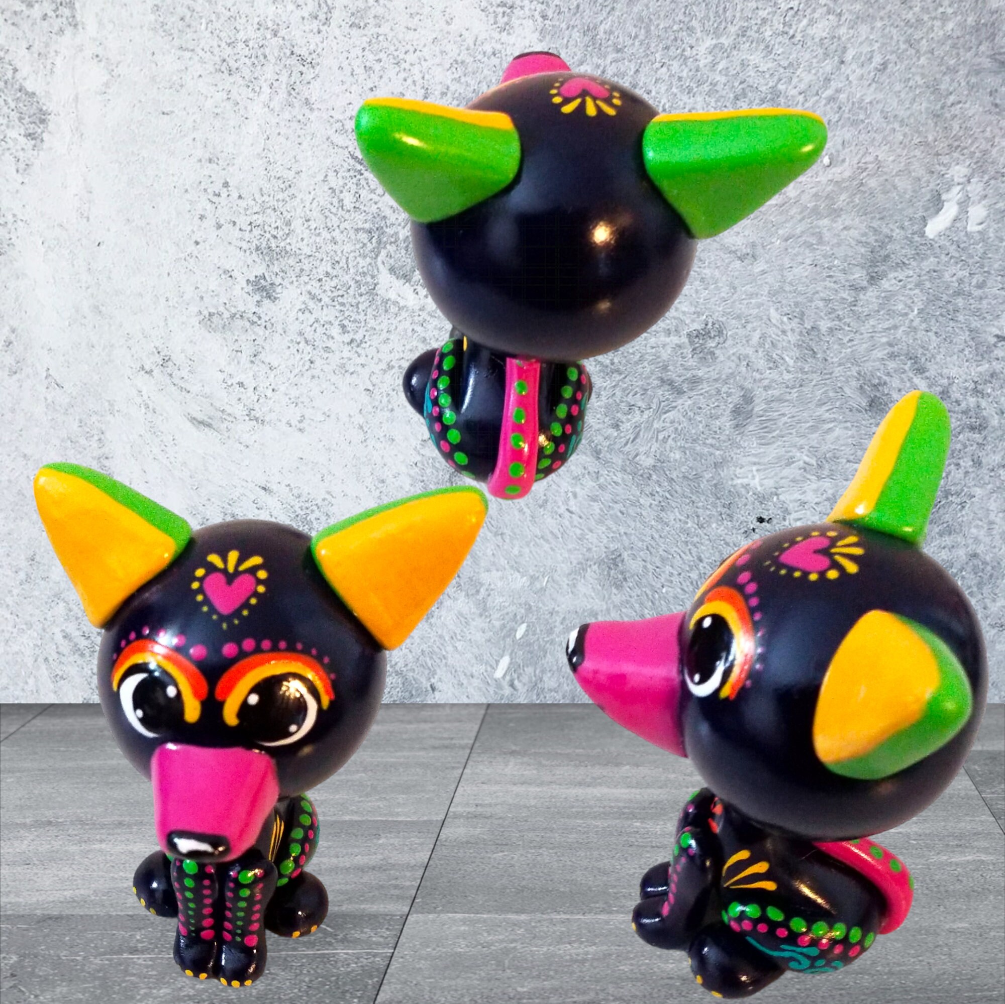 Dog Miniature, Alebrije, Handmade Miniatures, Clay Alebrijes, Mythical ...