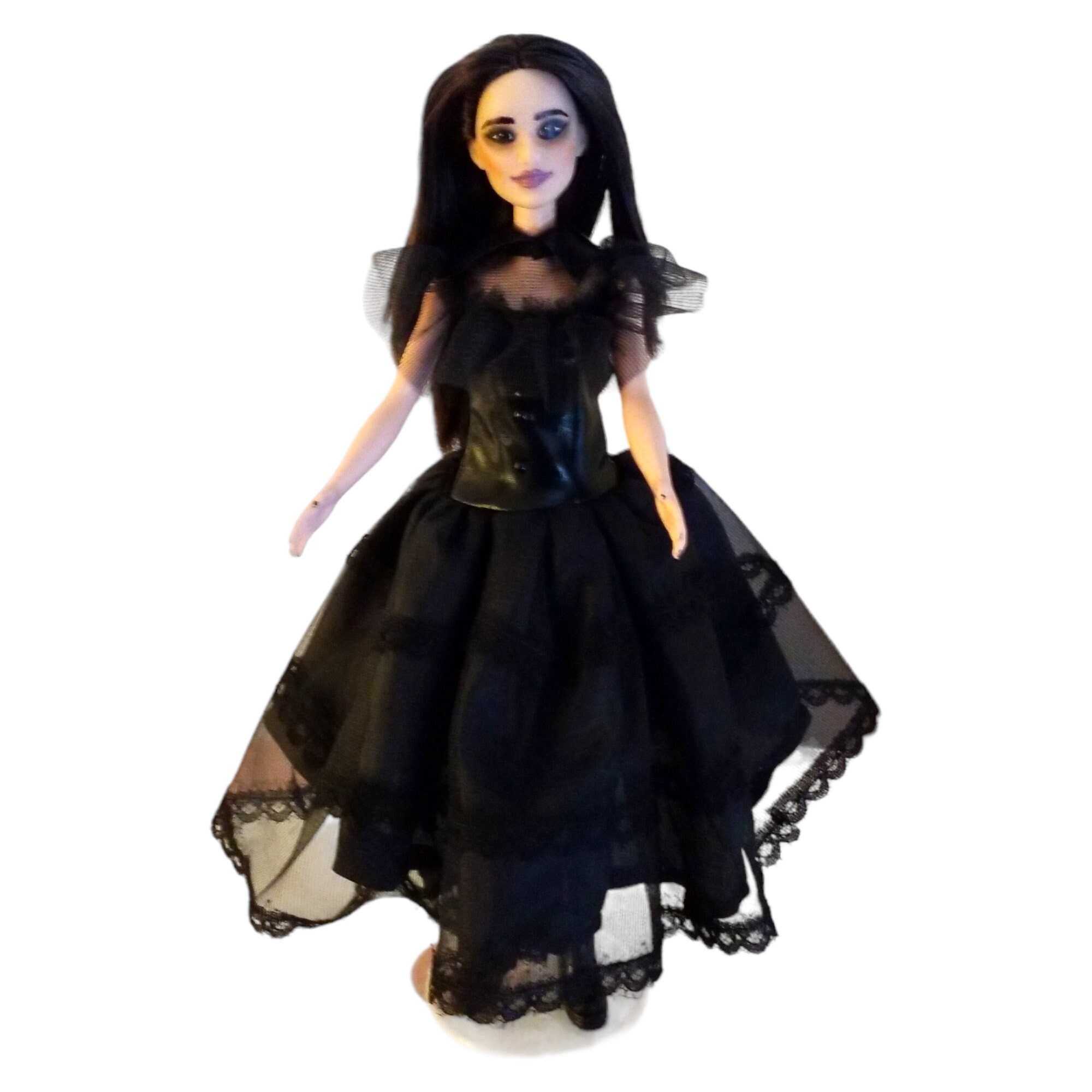 Wednesday OOAK Custom Doll, Custom Barbie Doll, Collectible Doll ...