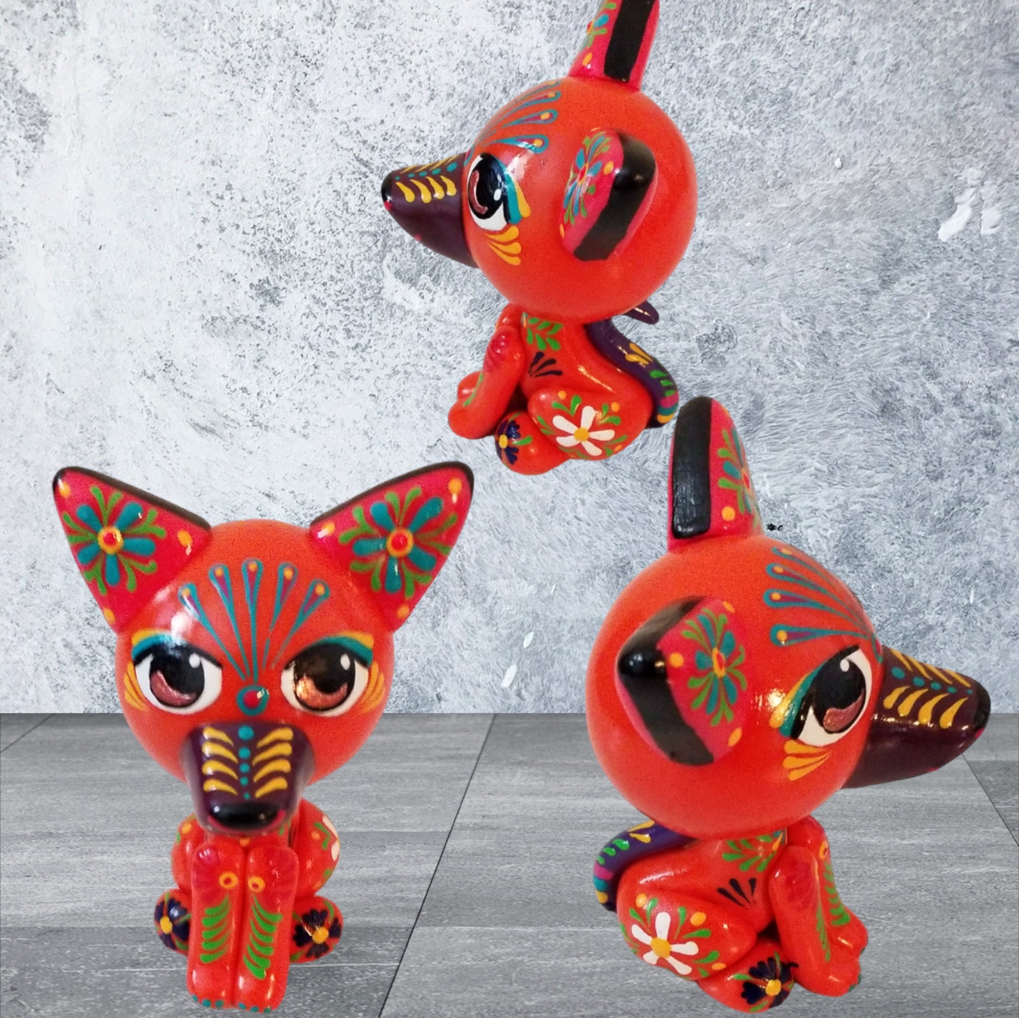 Dog Miniature, Alebrije, Handmade Miniatures, Clay Alebrijes, Mythical ...