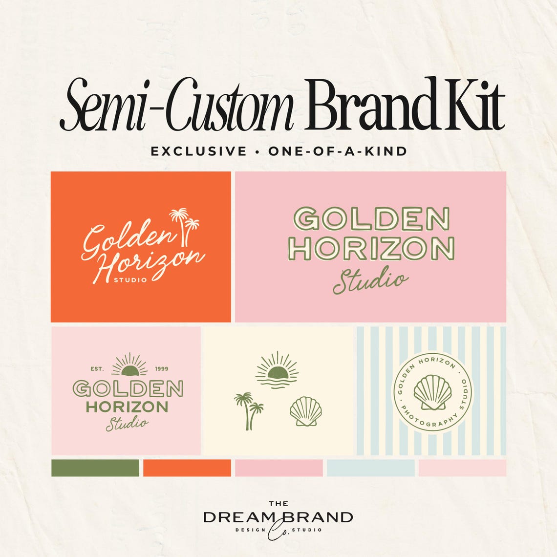 Exclusive Coastal Brand Kit | One-of-a-kind Boho Logo Design | Luxury ...