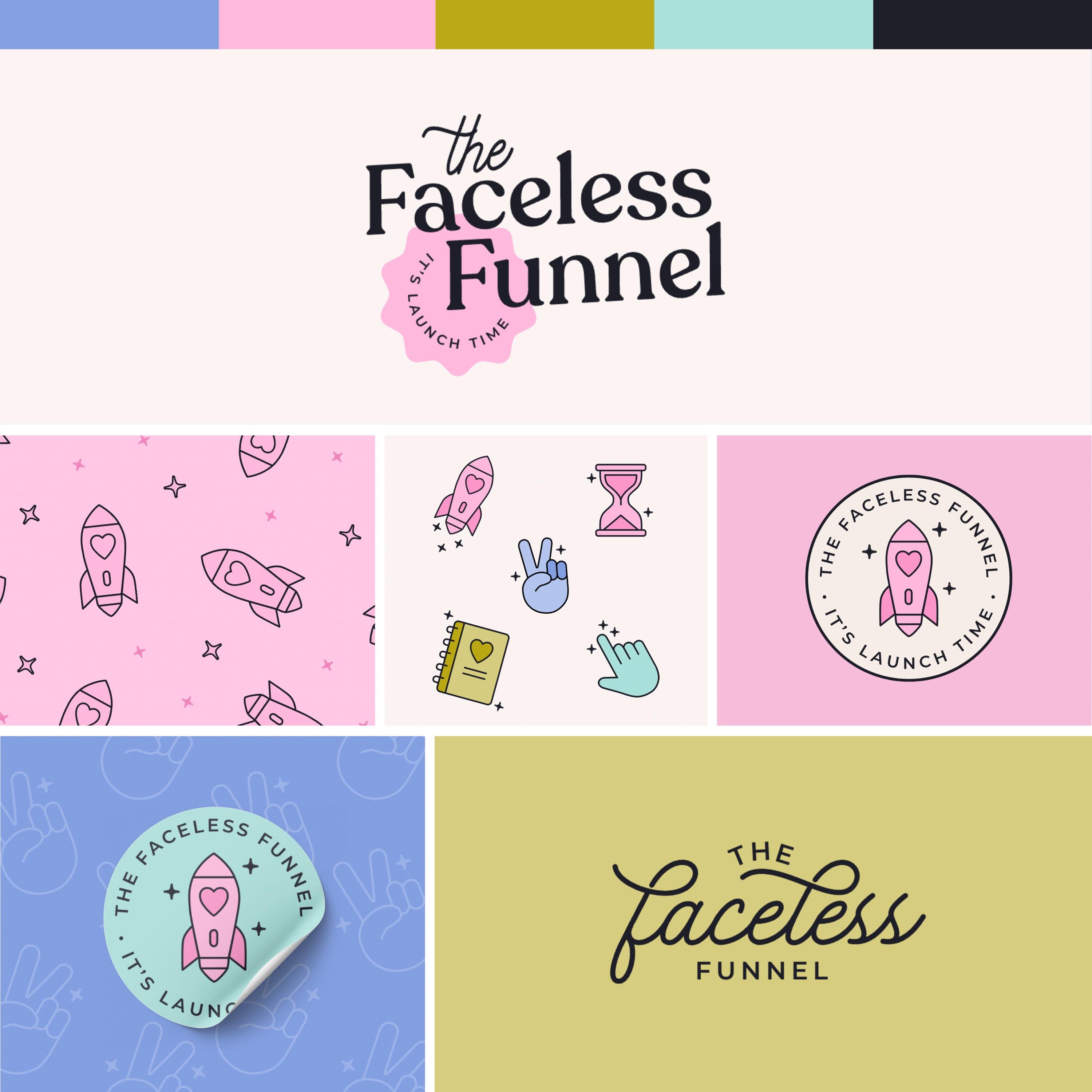 Custom Hand Drawn Logo Branding Package • Custom Boho Coastal Party ...
