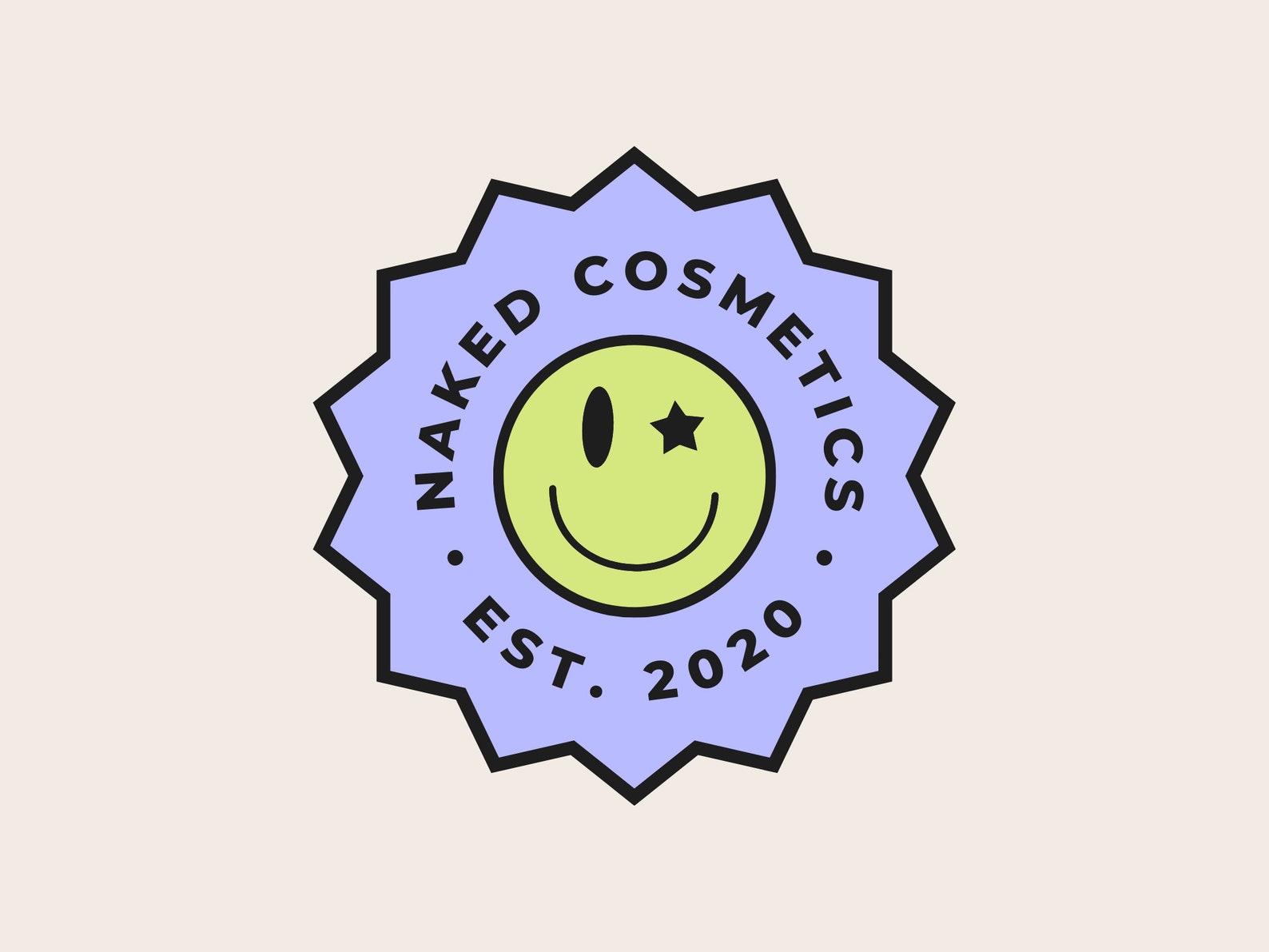 DIY Smiley Face Retro Logo Canva Template Editable Funky Colorful ...