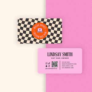 DIY Canva Hat Bar Logos Flyer Printables Template Colorful Retro ...