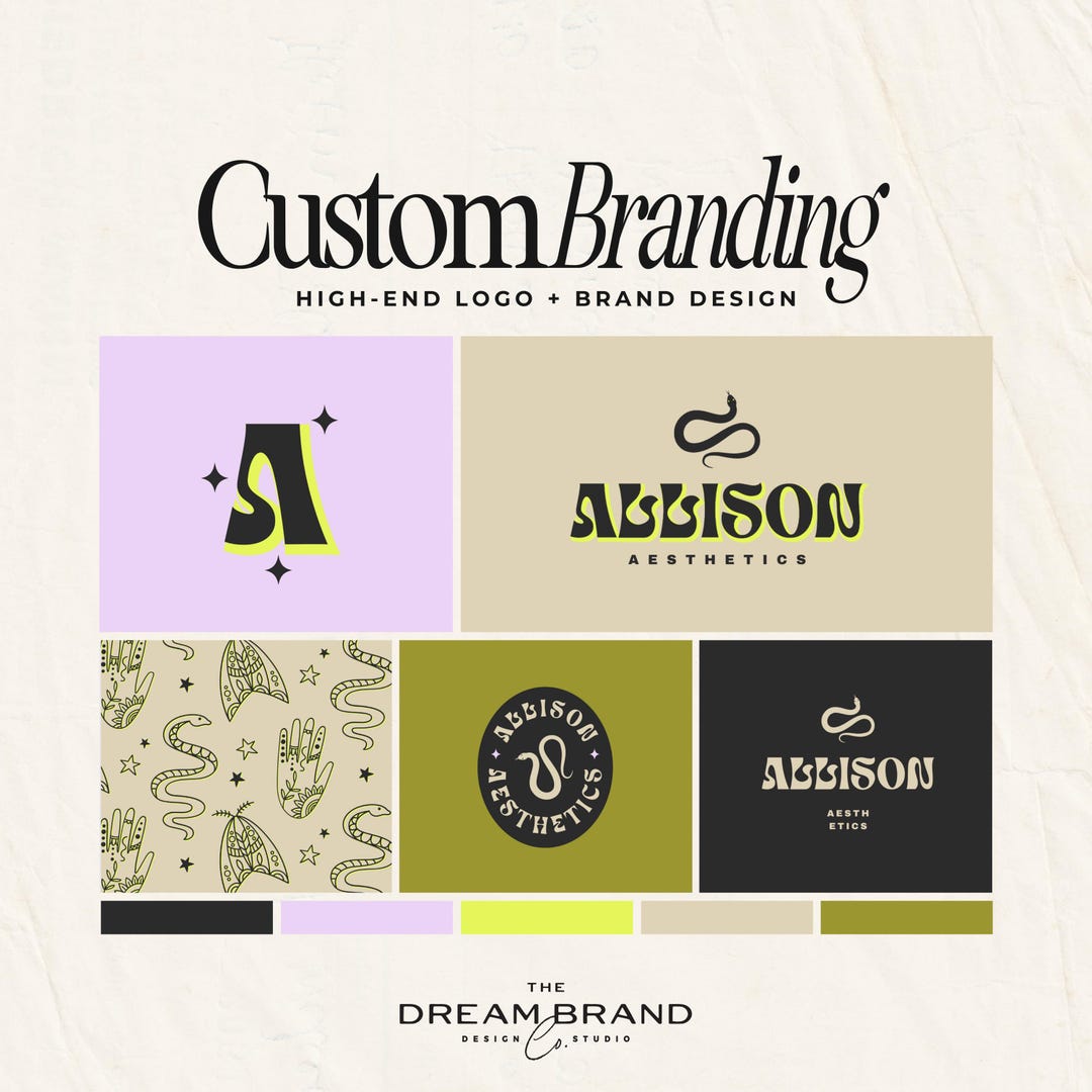 Custom Bold Edgy Brand Design • Custom Logo Design + Social Media ...