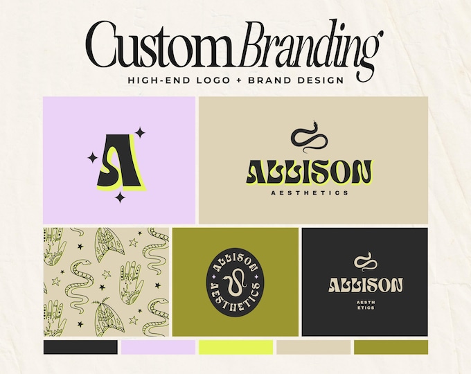 Custom Bold Edgy Brand Design • Custom Logo Design + Social Media ...