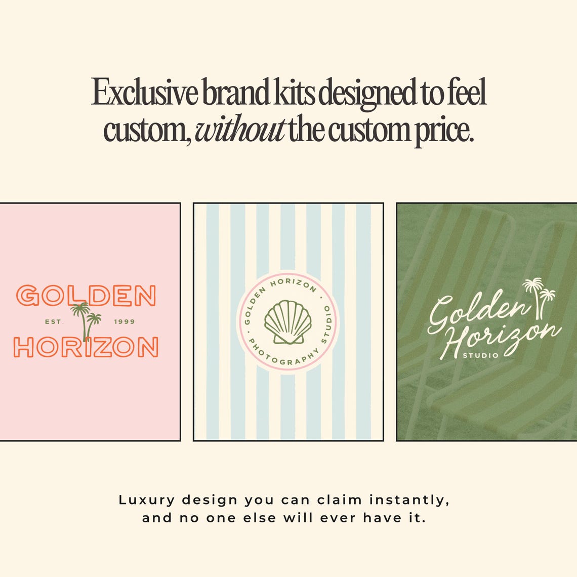 Exclusive Coastal Brand Kit | One-of-a-kind Boho Logo Design | Luxury ...
