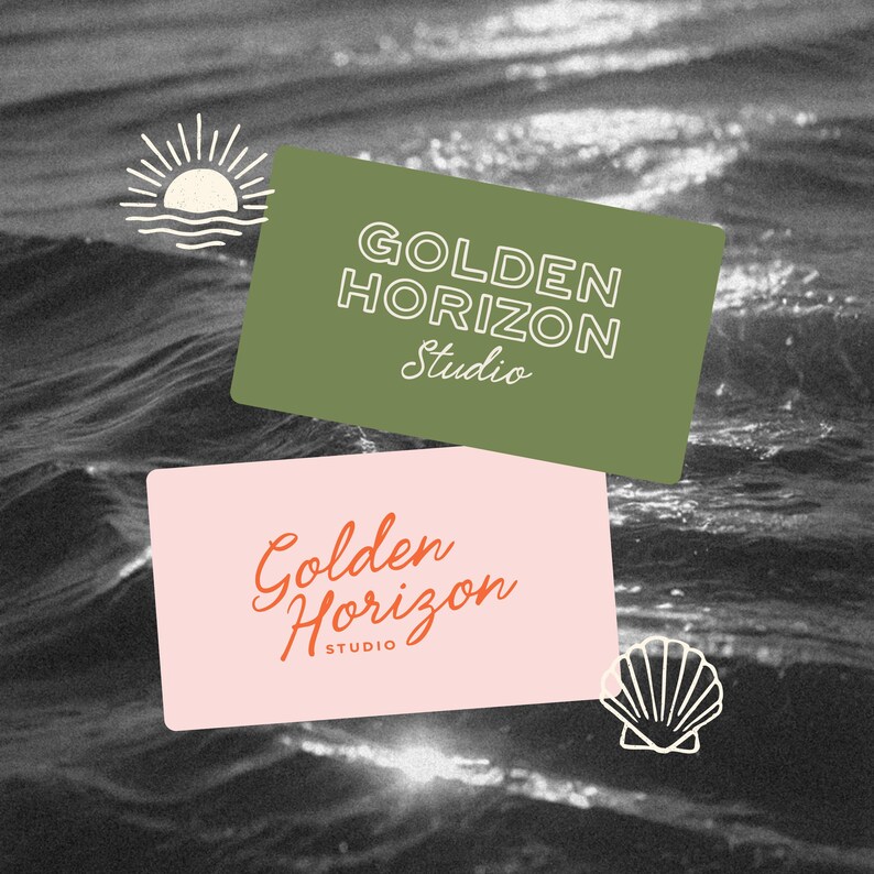 Exclusive Coastal Brand Kit | One-of-a-kind Boho Logo Design | Luxury ...