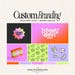 Custom Colorful Branding Kit • Bold Funky Custom Logo Package • Retro ...