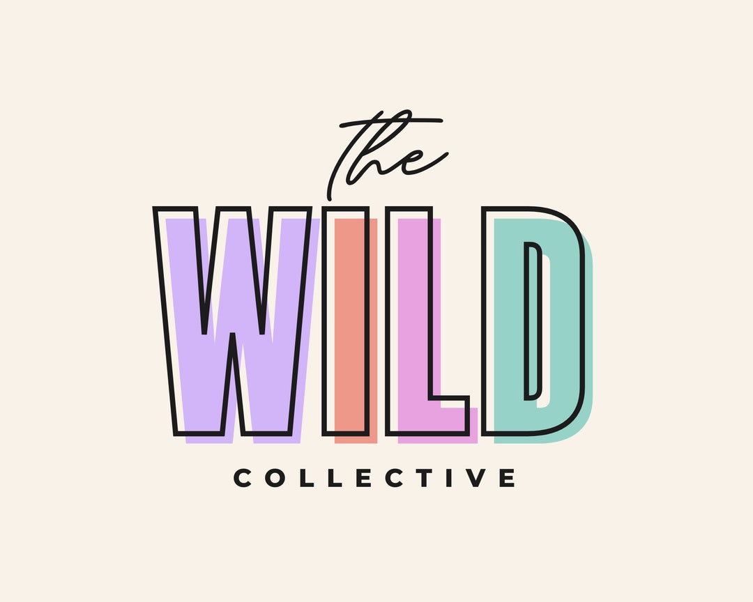 Fun Colorful Logo Editable Template DIY Canva Retro Colorful - Etsy