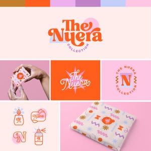 Custom Colorful Branding Kit • Bold Funky Custom Logo Package • Retro ...