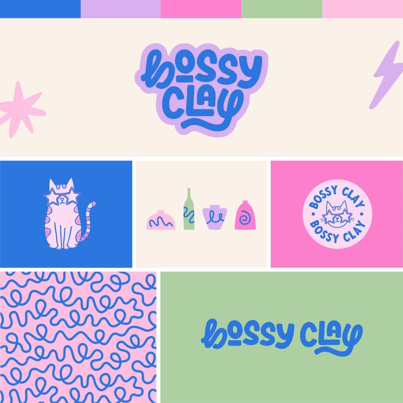 Custom Branding Package | Bold Playful Hand Drawn Logo Design | Vibrant ...