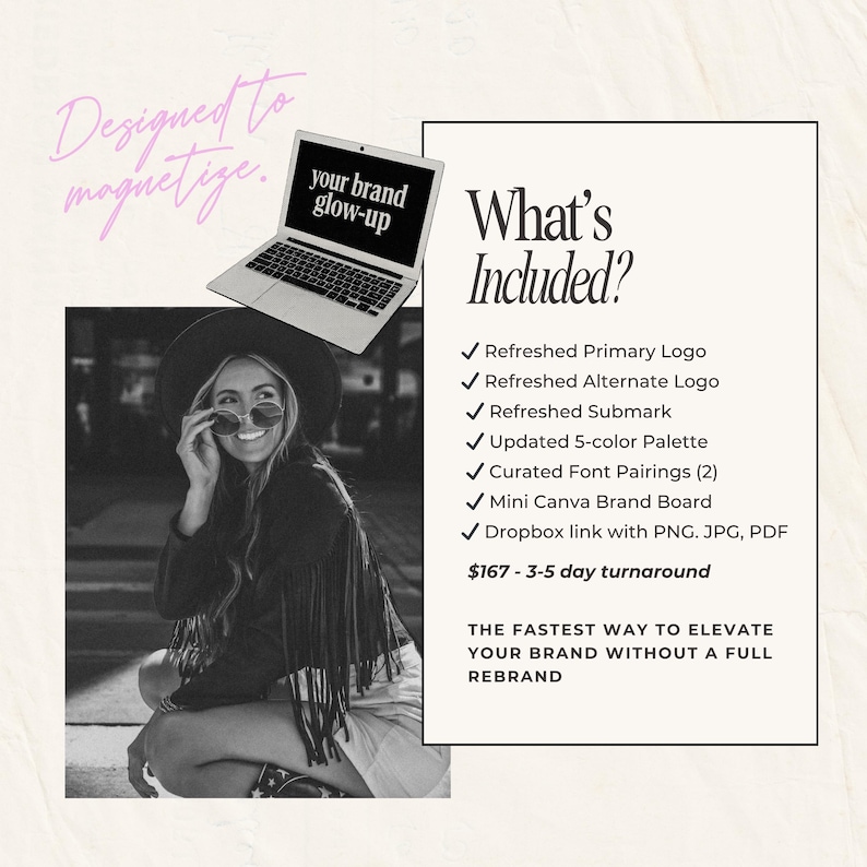 Mini Brand Refresh – Logo Suite Update, Color Palette Upgrade, Font Refresh, Canva Brand Board ...