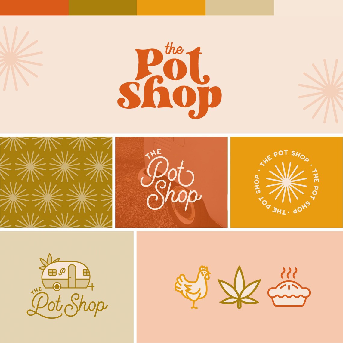 Custom Retro Bakery Branding Package • Bold Custom Logo • Retro Brand ...