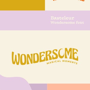 Custom Bold Colorful Brand Kit Custom Logo Design Canva Bright Fun ...