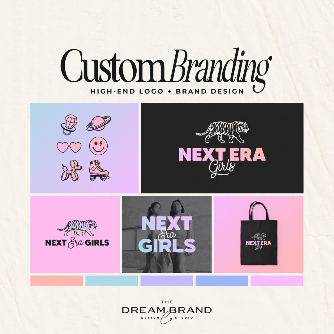 Custom Hand Drawn Colorful Logo Branding Package • Custom Bold Fun ...