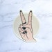 Peace Out Hand - Die Cut Sticker - Etsy