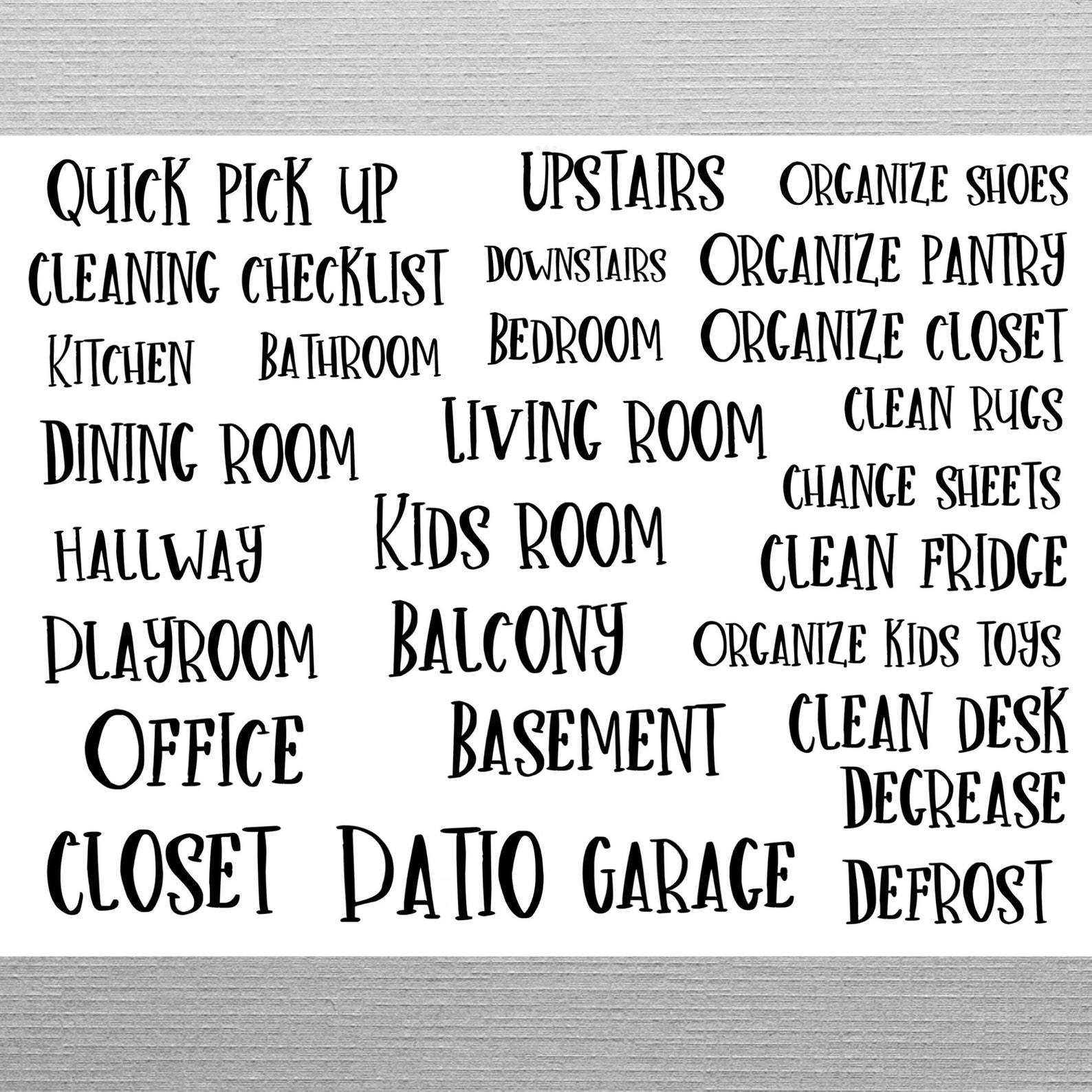 CLEANING STICKERS Set for Digital Planner Clip Art Goodnotes | Etsy