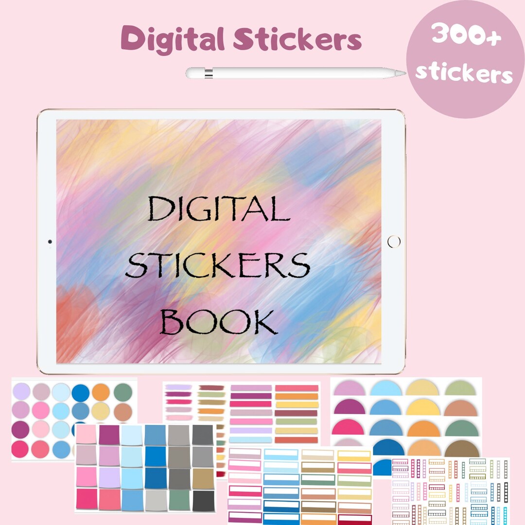 Digital Stickers Book, Pre-cropped, for Goodnotes on iPad Pro, Bullet ...