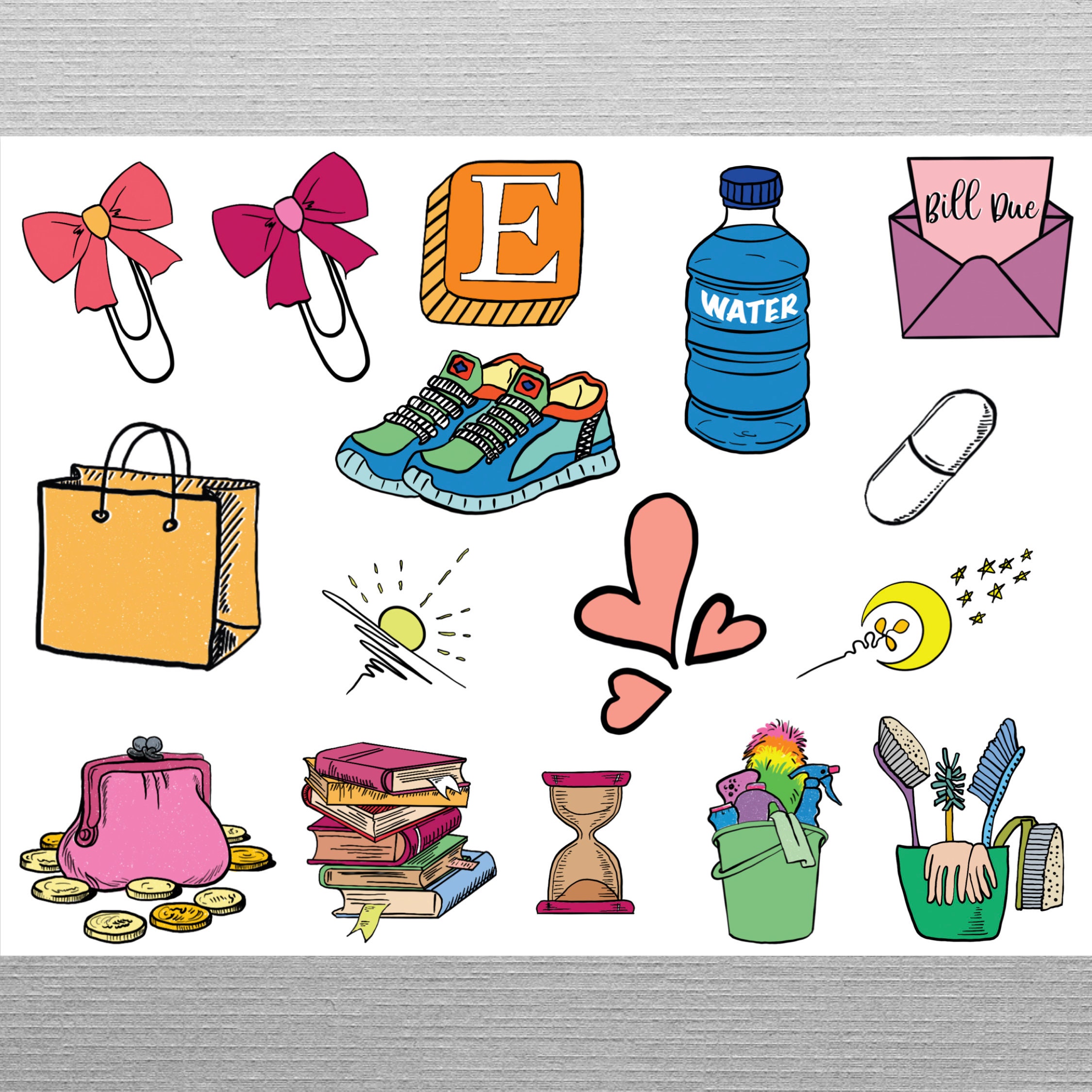 FUNCTIONAL STICKERS Set for Digital Planner Clip Art - Etsy