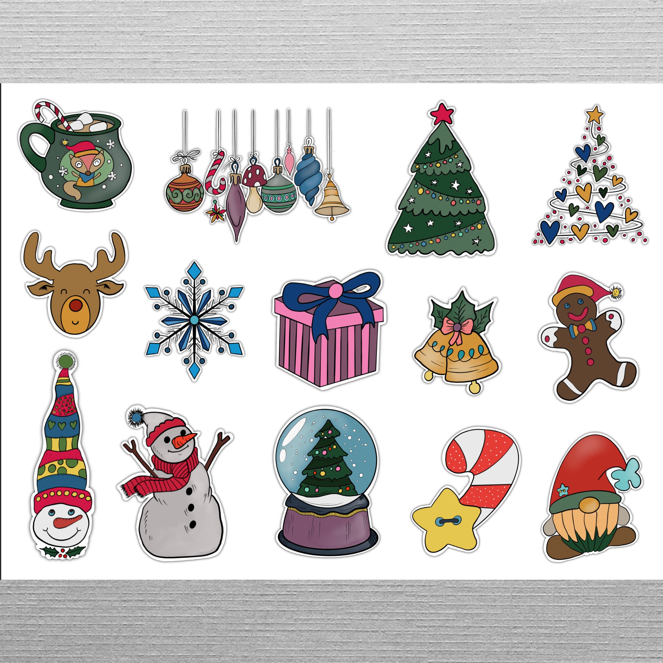 CHRISTMAS STICKERS Set for Digital Planner Clip Art - Etsy