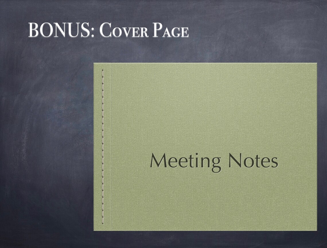 3 iPad MEETING NOTES TEMPLATE /digital Templates / Goodnotes ...