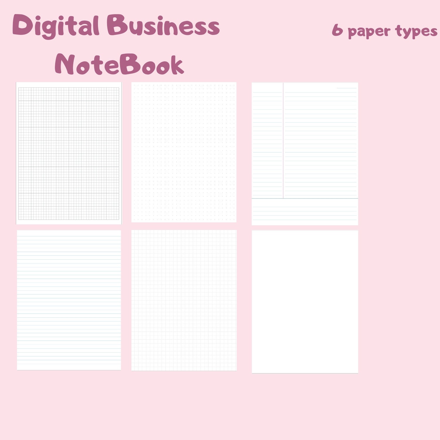Digital Notebook Business Notebook for Goodnotes on Ipad Pro - Etsy
