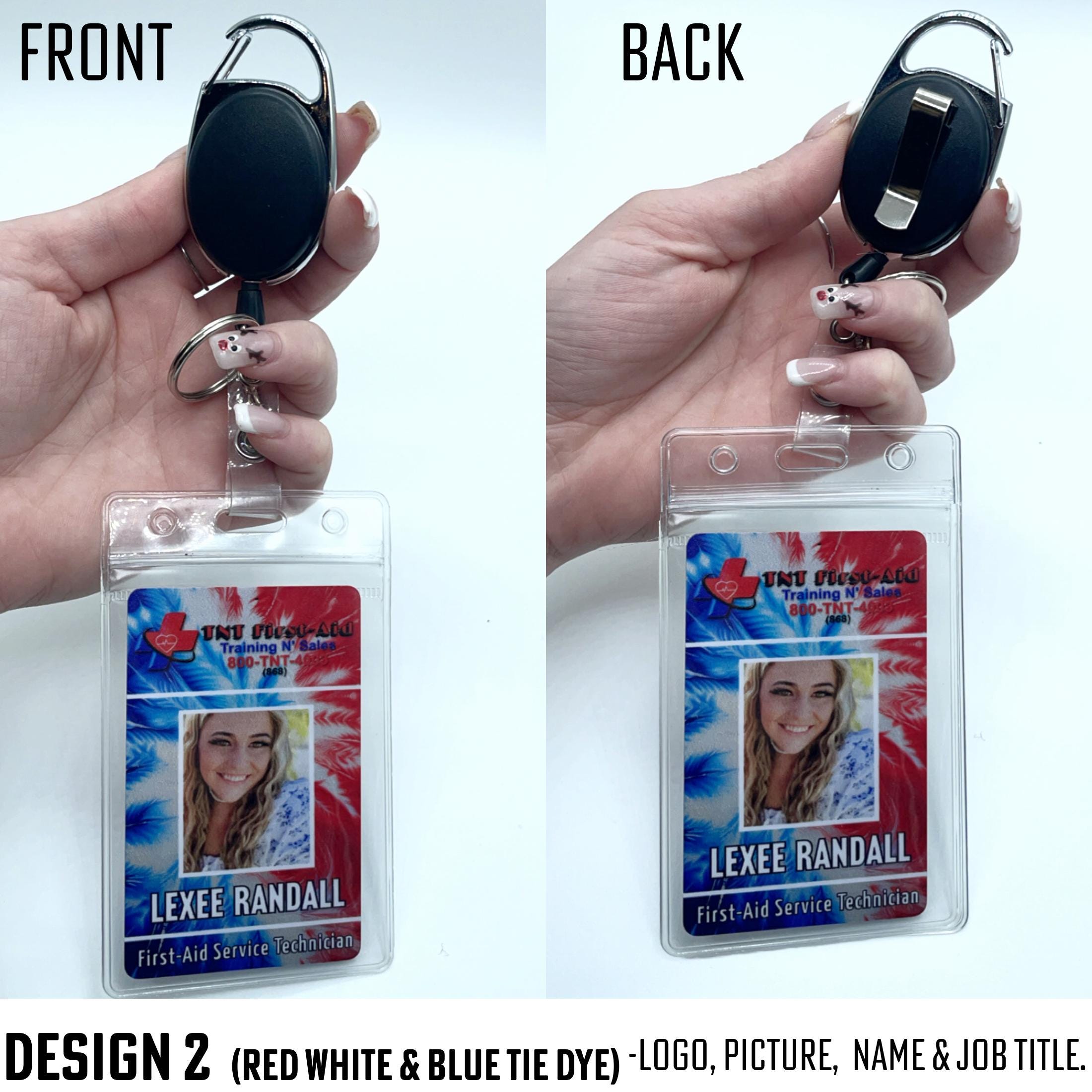 Custom ID Badge Office Plastic Work Id Badge Customized Identification ...