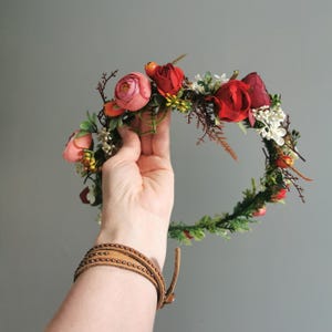 Forest Fairy Autumnal Crown Fall Wedding Circlet Crown Woodland Bridal ...