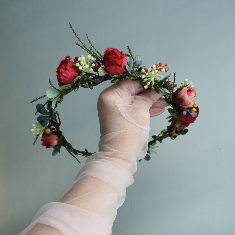 Forest Fairy Autumnal Crown Fall Wedding Circlet Crown Woodland Bridal ...