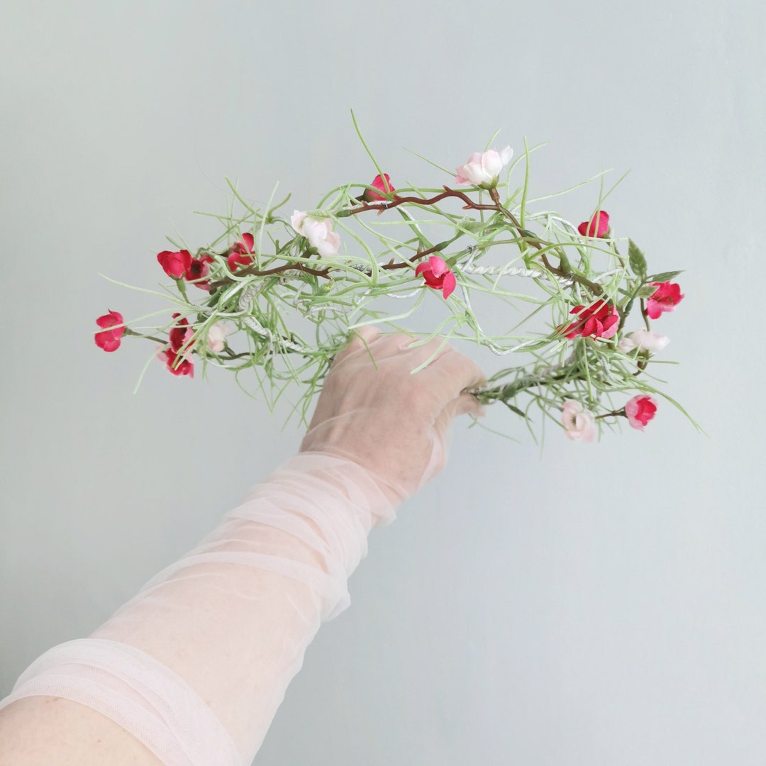 Dainty Floral Headpiece Bridal Delicate Crown Bridesmaid Headband ...