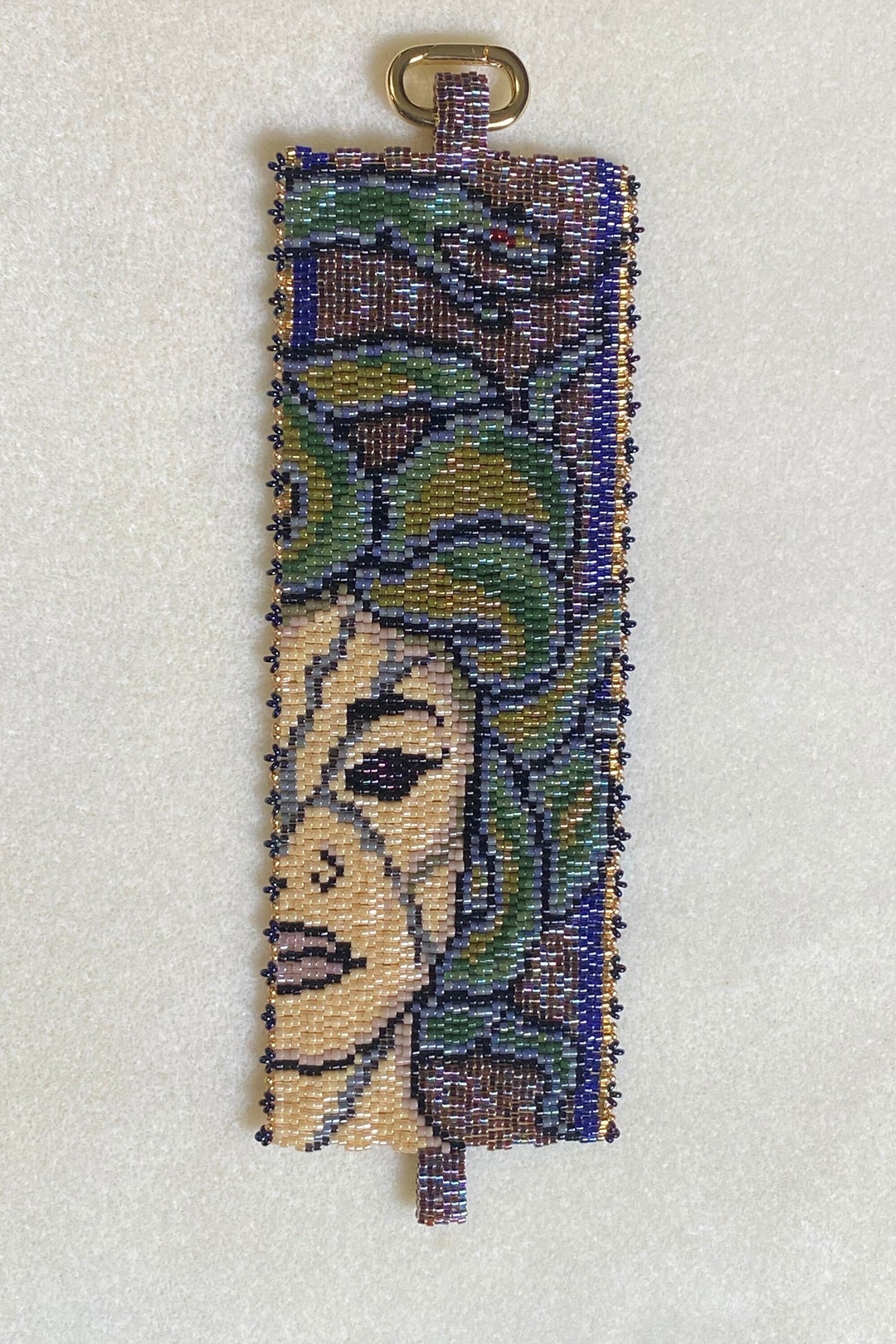 Medusa Bracelet/tapestry Peyote Pattern Peyote Beaded Pattern Peyote ...