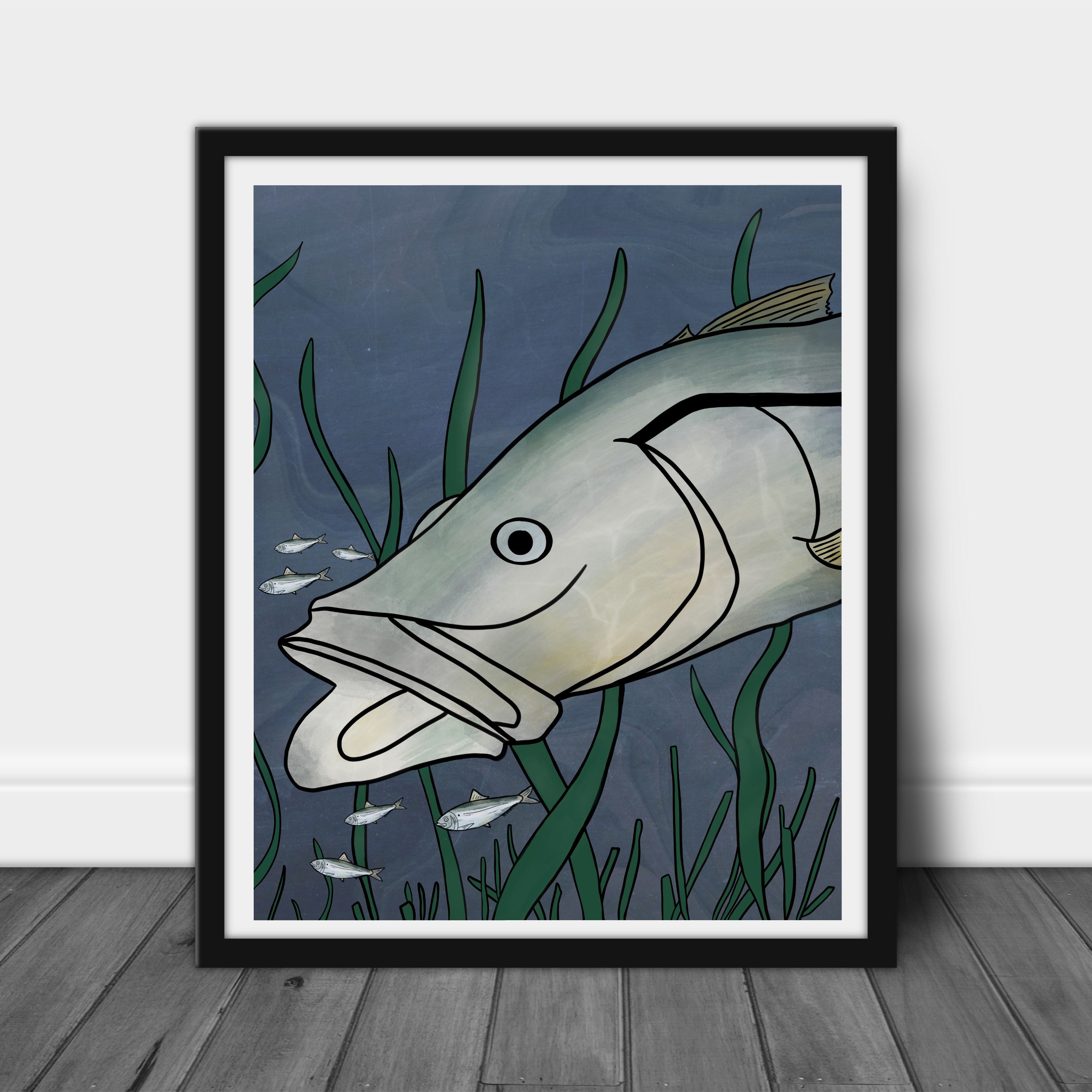 Snook impresión fish art fish drawing descarga digital - Etsy España