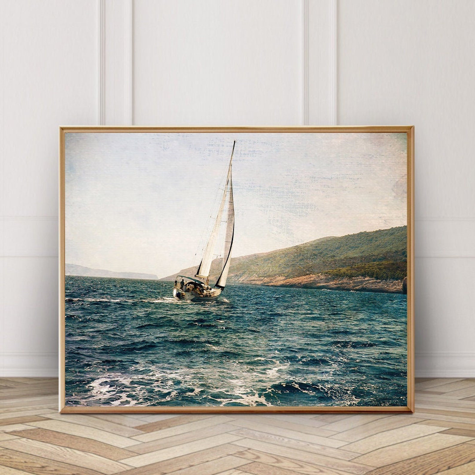 Nautical Ocean Wall Art: Printable Sailing Boat Photography, Marine ...