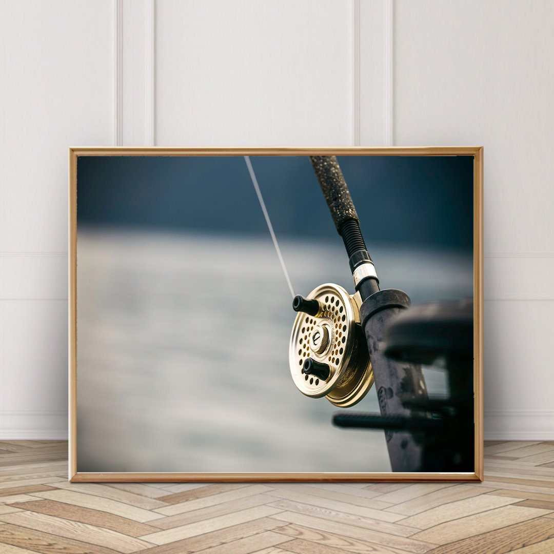 Printable Fly Fishing Decor Coastal Wall Art Tropical Prints Fly Reel ...