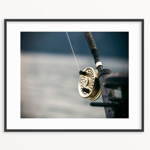 Printable Fly Fishing Decor Coastal Wall Art Tropical Prints Fly Reel ...